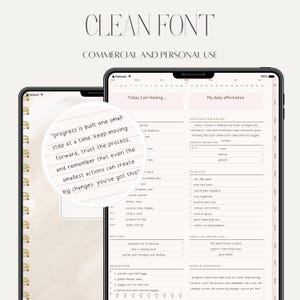 Clean Handwritten Font –perfect for Digital Notes, Journaling, and ...