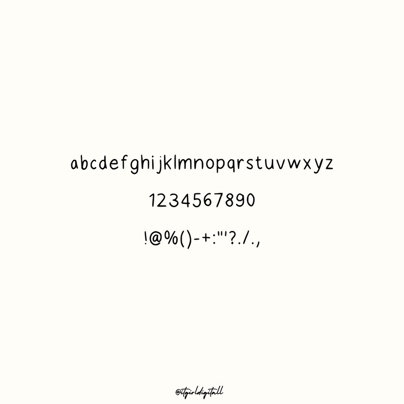 Clean Handwritten Font - Digital Notes, Journaling, Digital Planning ...