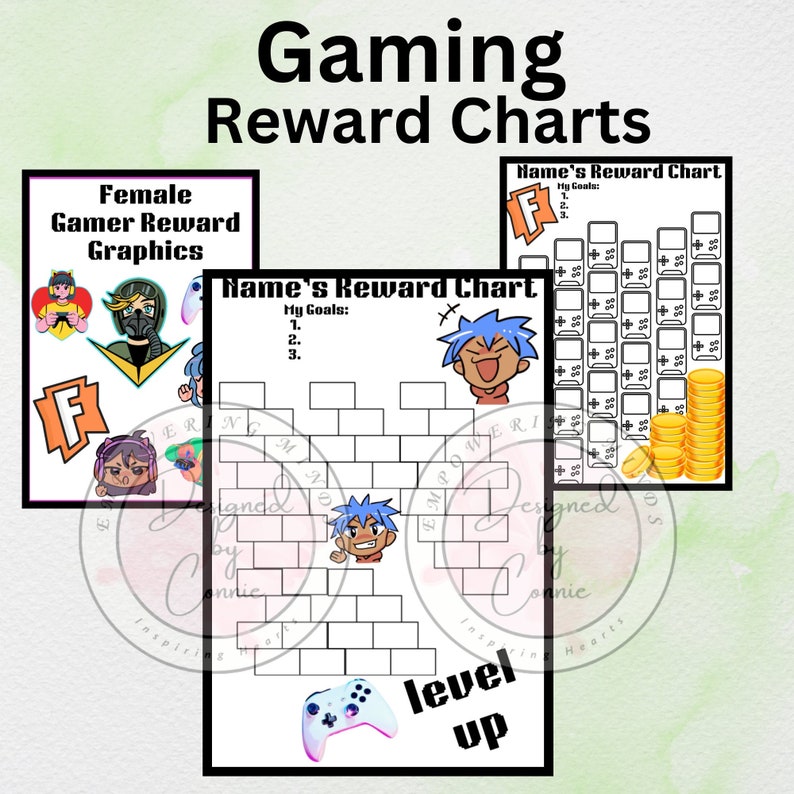 Reward Charts : Gamer Inspired - Etsy
