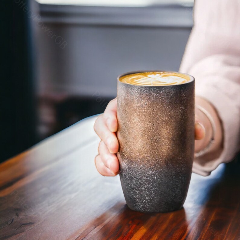 Japanese Ceramic Tumbler & Handleless Mug Pottery Cup Rustic and Earthy ...