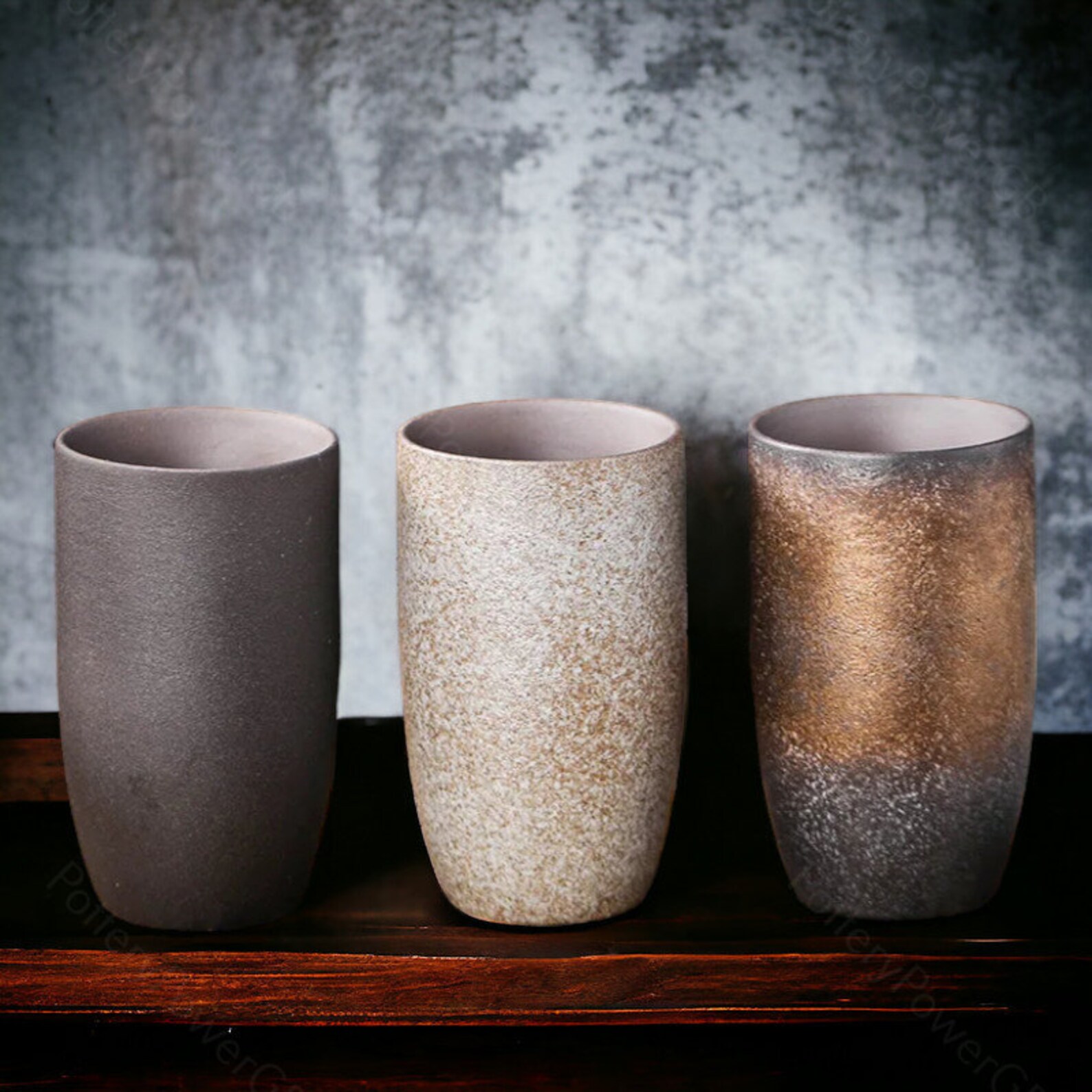 Japanese Ceramic Tumbler & Handleless Mug Pottery Cup Rustic and Earthy ...