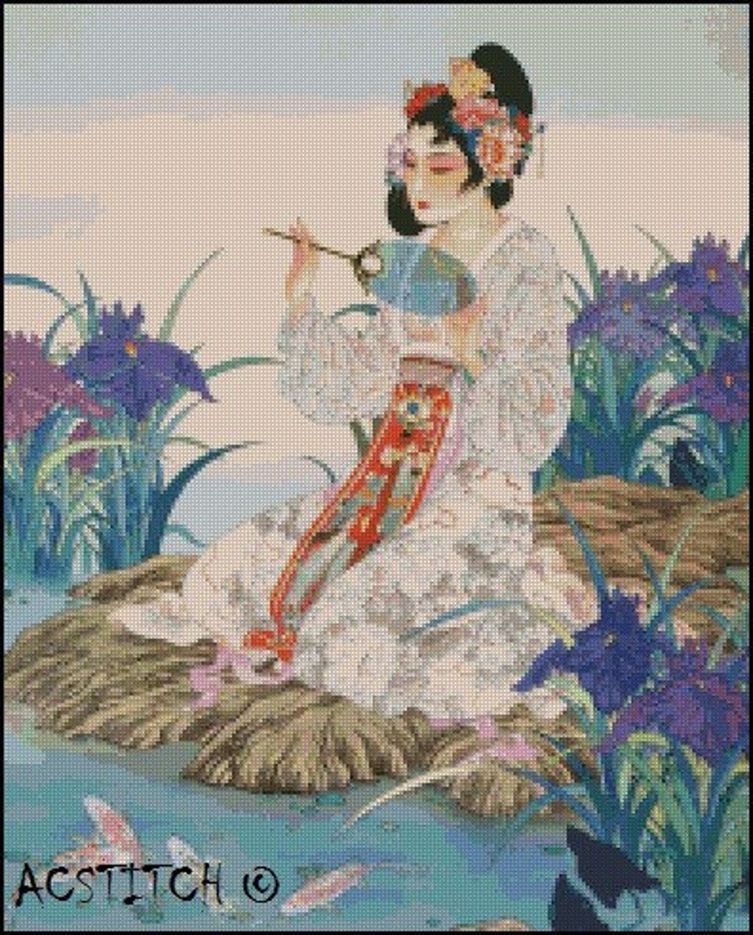GEISHA Cross Stitch Pattern No.391 - Etsy