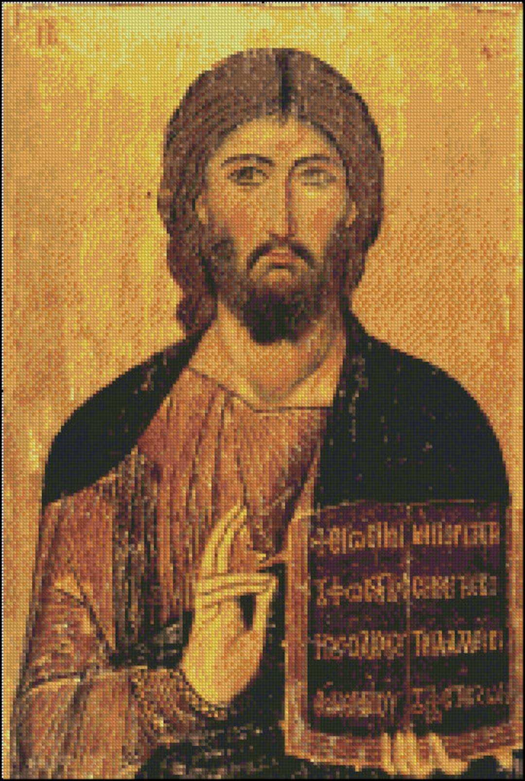 JESUS CHRIST PANTOCRATOR Cross Stitch Pattern No.300 - Etsy