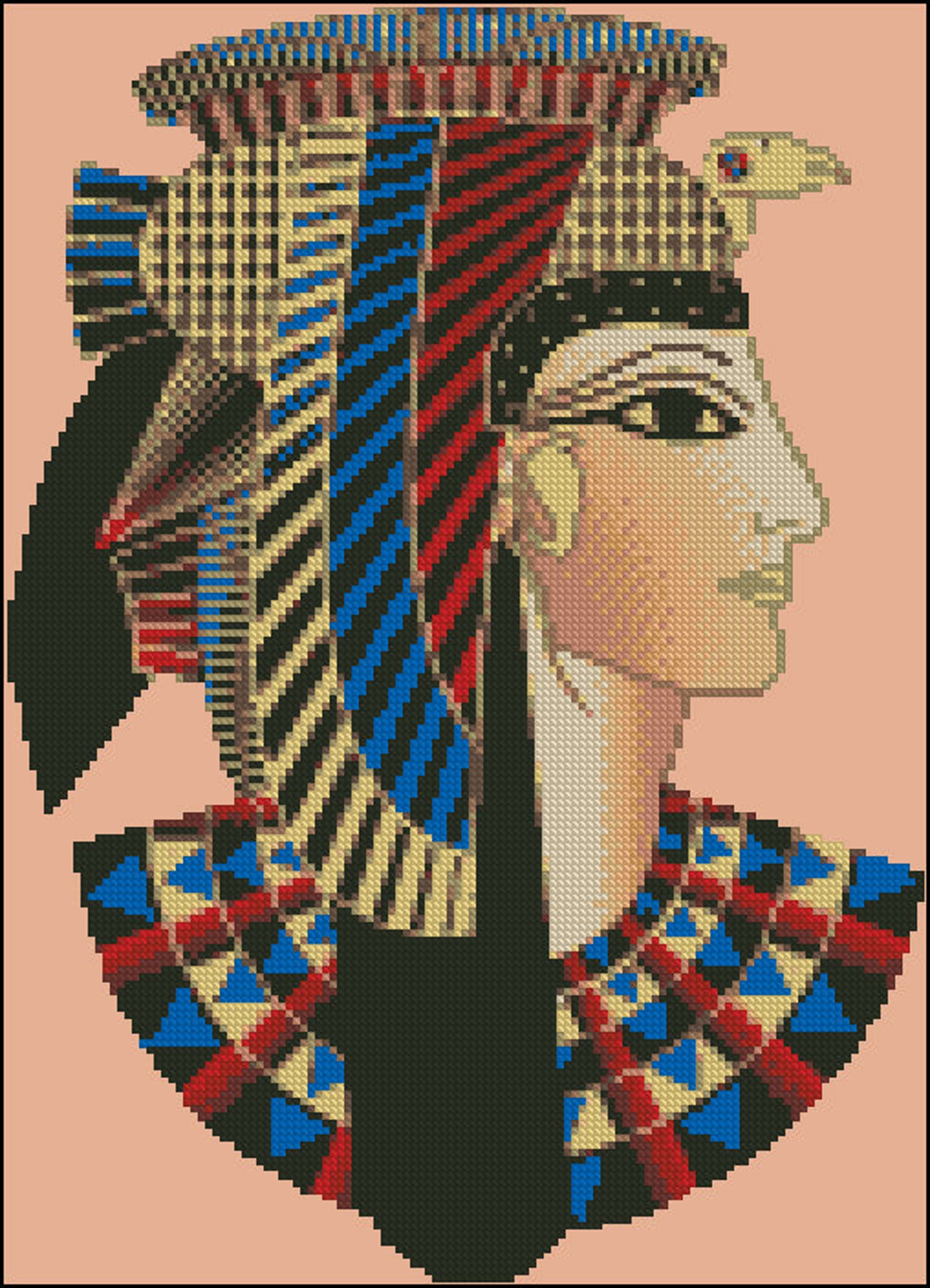 CLEOPATRA Cross Stitch Pattern No.381 - Etsy