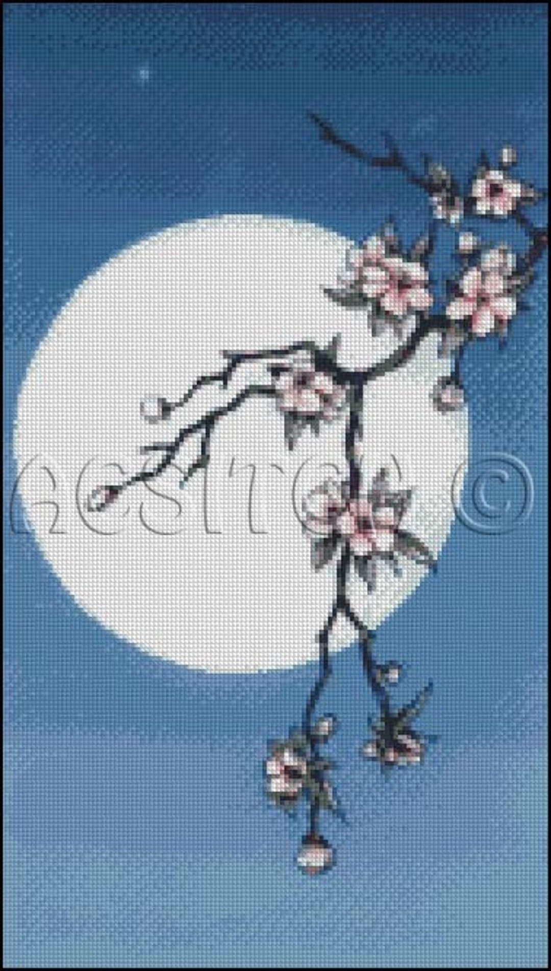 CHERRY BLOSSOM Cross Stitch Pattern No.200 - Etsy