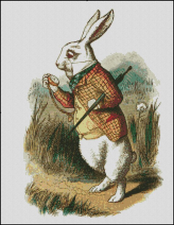 WHITE RABBIT Cross Stitch Pattern No.197 - Etsy