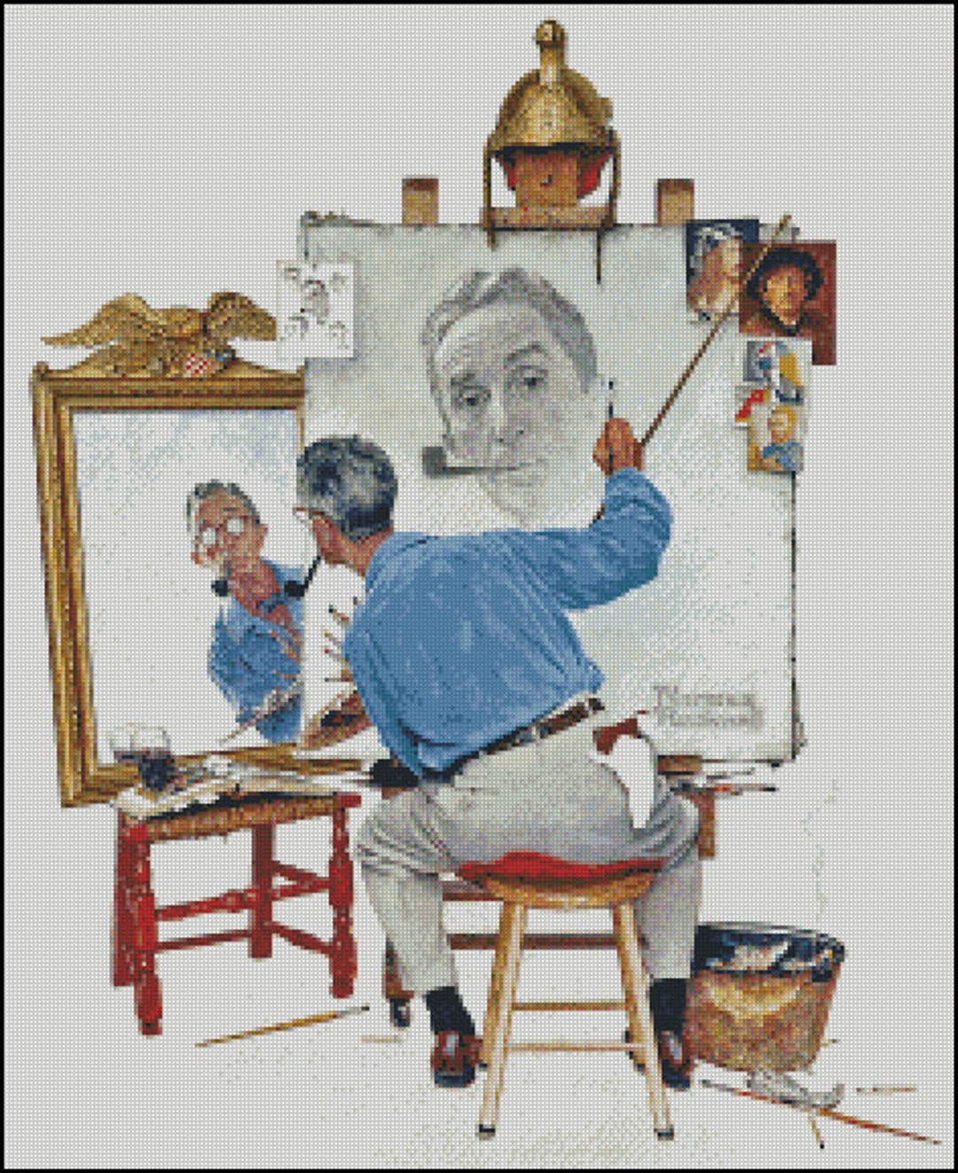 Self Portrait Cross Stitch Pattern No.786 - Etsy