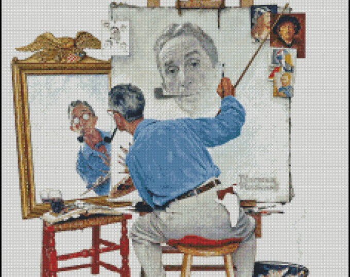 Self Portrait Cross Stitch Pattern No.786 - Etsy