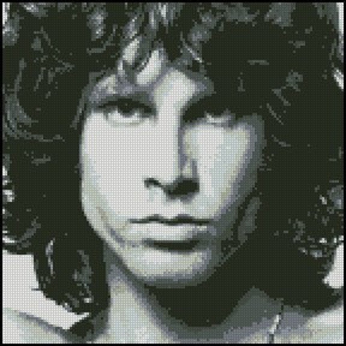 JIM MORRISON Cross Stitch Pattern No.523 - Etsy