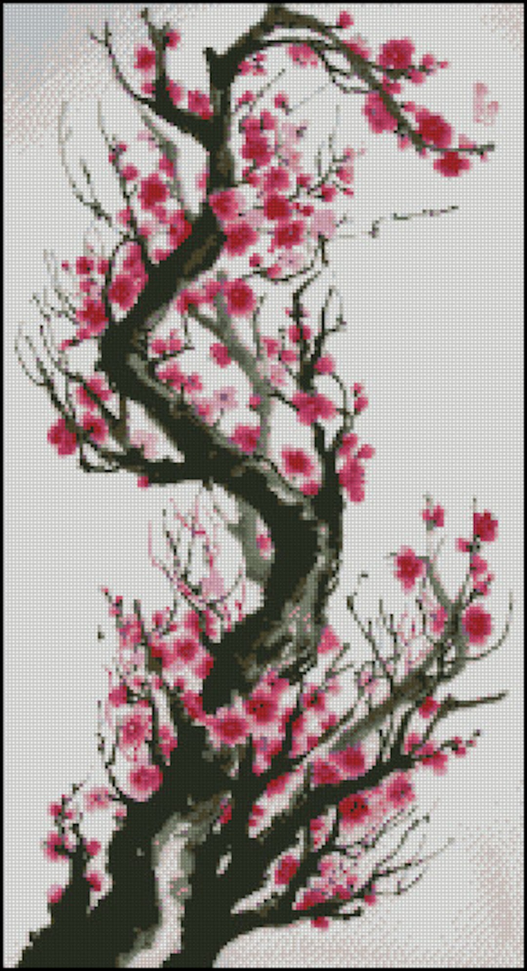 CHERRY BLOSSOM Cross Stitch Pattern 201 - Etsy