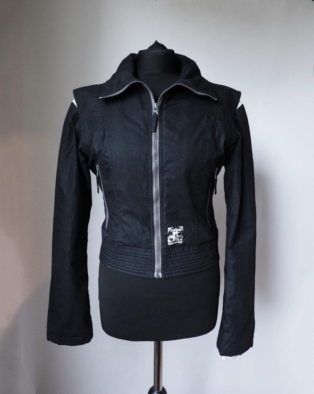 Y2K Rave Cropped Jacket - GSUS Sindustries Vintage Women's Size L - Etsy