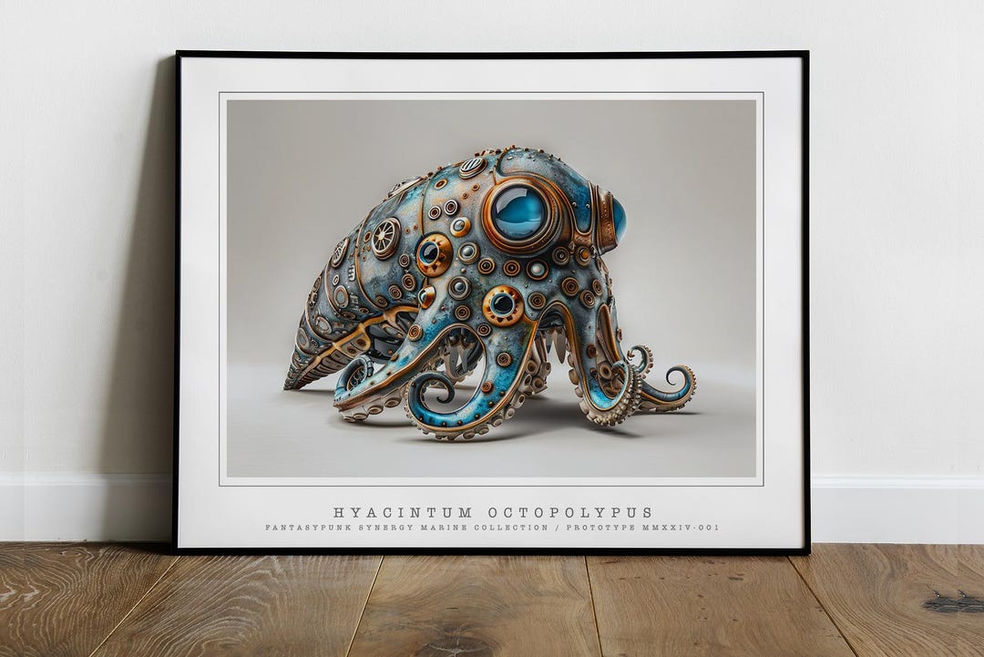 Fantasypunk Octopus Unique Mecha Art Style Marine Collection Futuristic ...