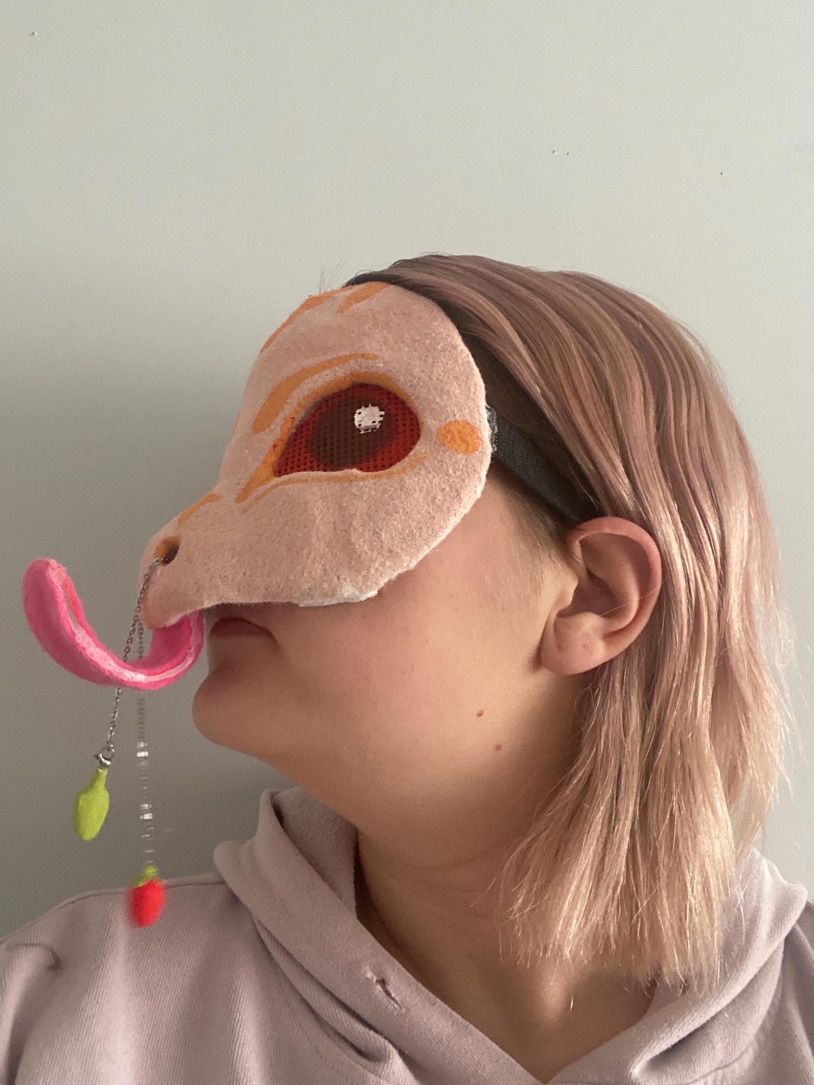 Albino Raptor Morph Leopard Gecko Toony Style Therian/furry/cosplay ...