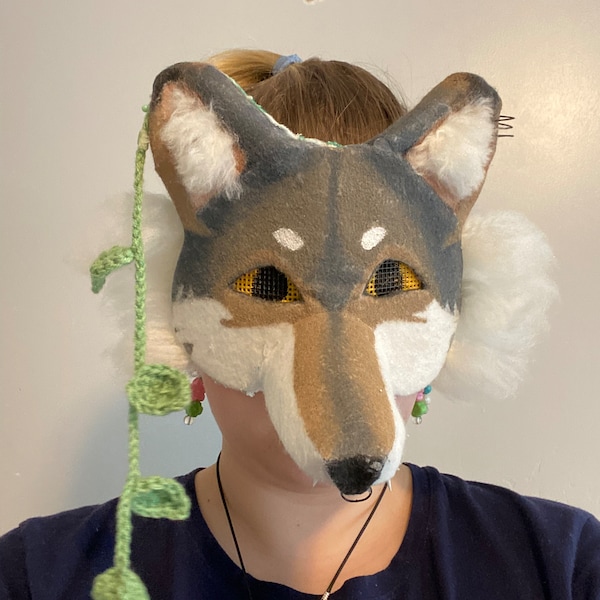 Grey Wolf Therian Mask - Etsy