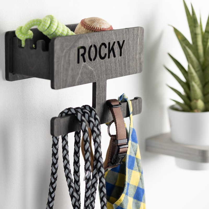 Dog Leash Rack - Etsy
