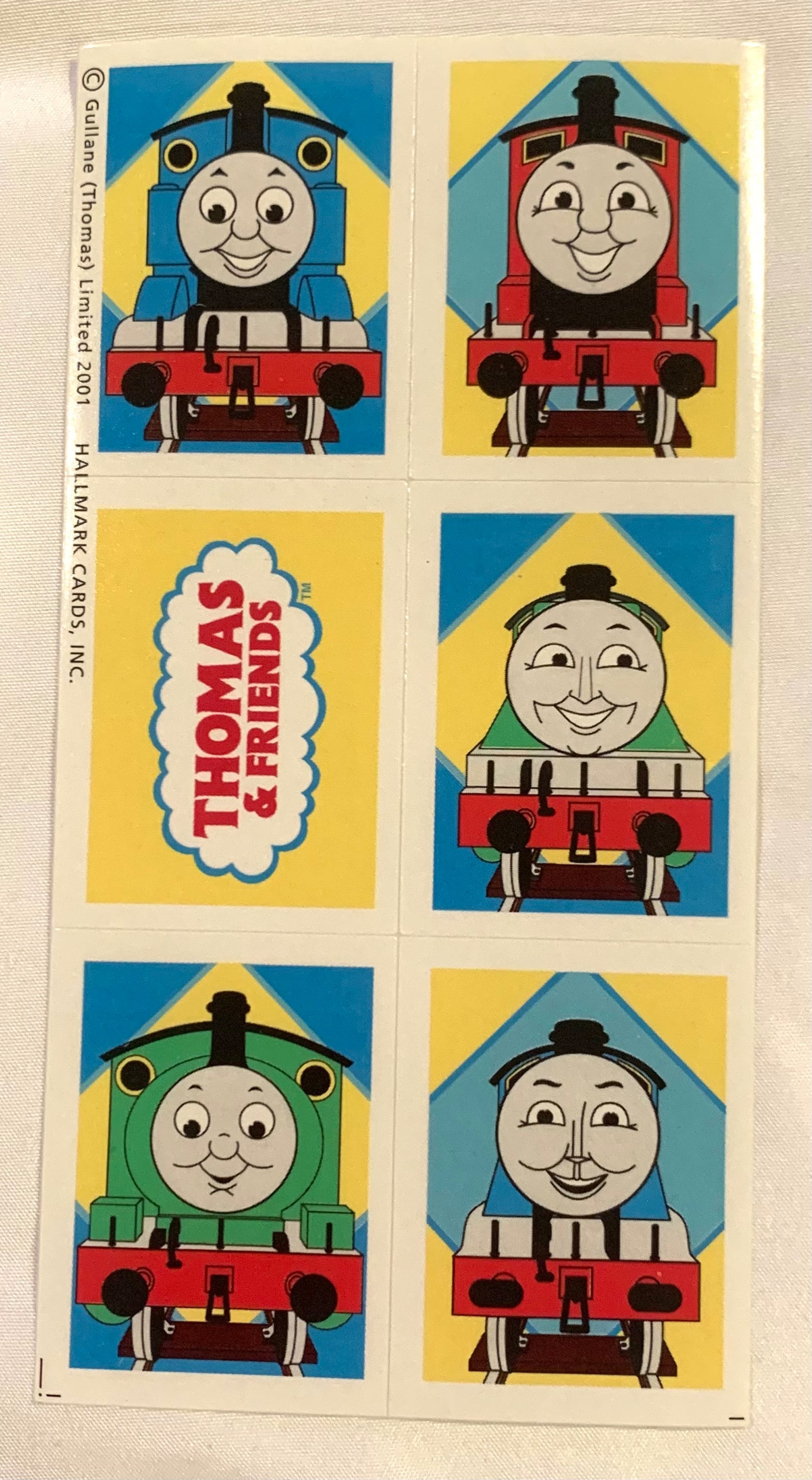 Thomas & Friends Sticker Sheet Hallmark Vintage Rare Thomas the Tank ...