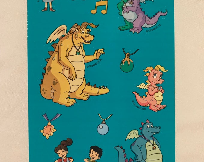 Vintage Dragon Tales Sticker Sheet: Your Choice 1 Sheet, Sandylion ...