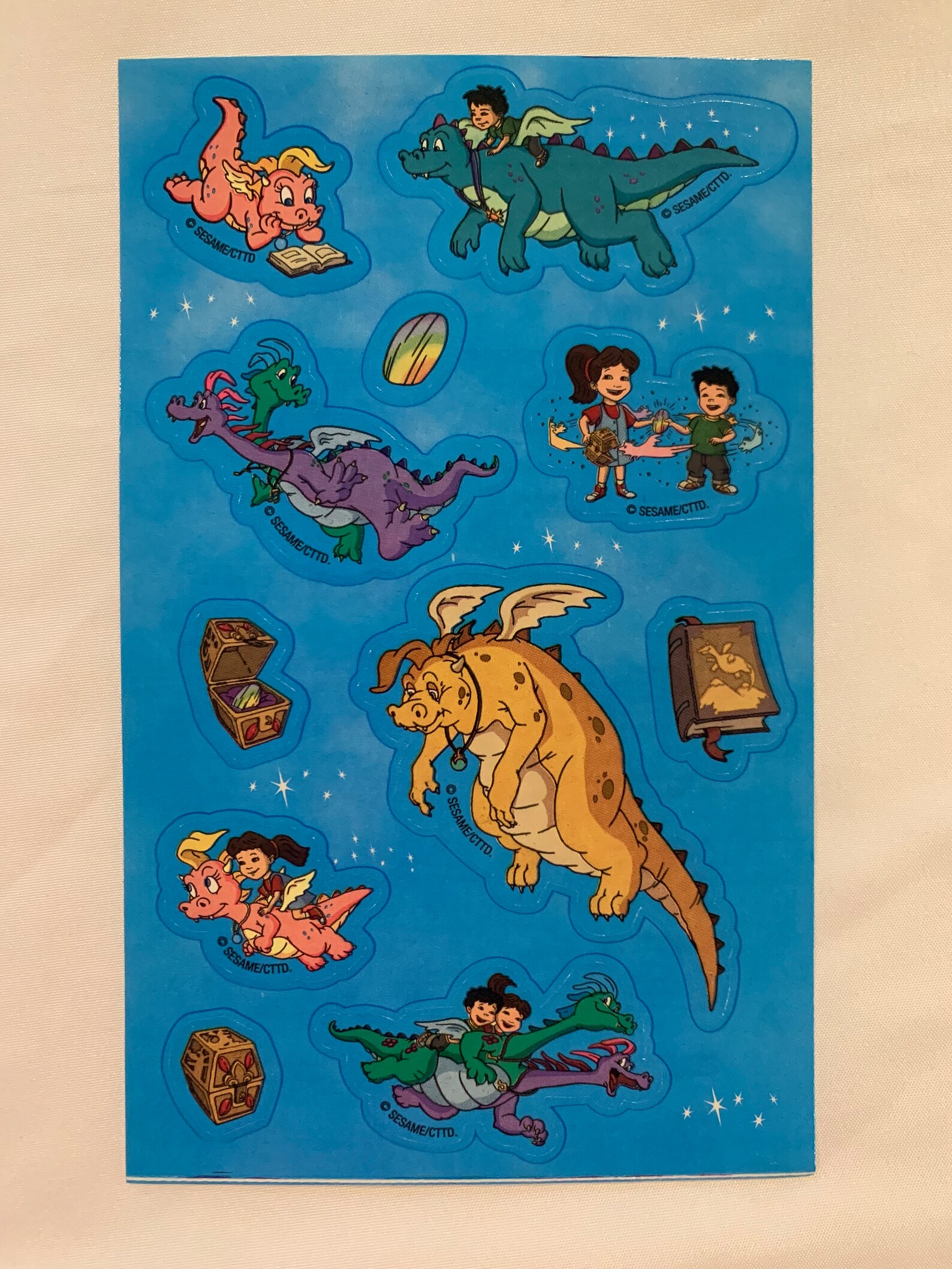 Vintage Dragon Tales Sticker Sheet: Your Choice 1 Sheet, Sandylion ...
