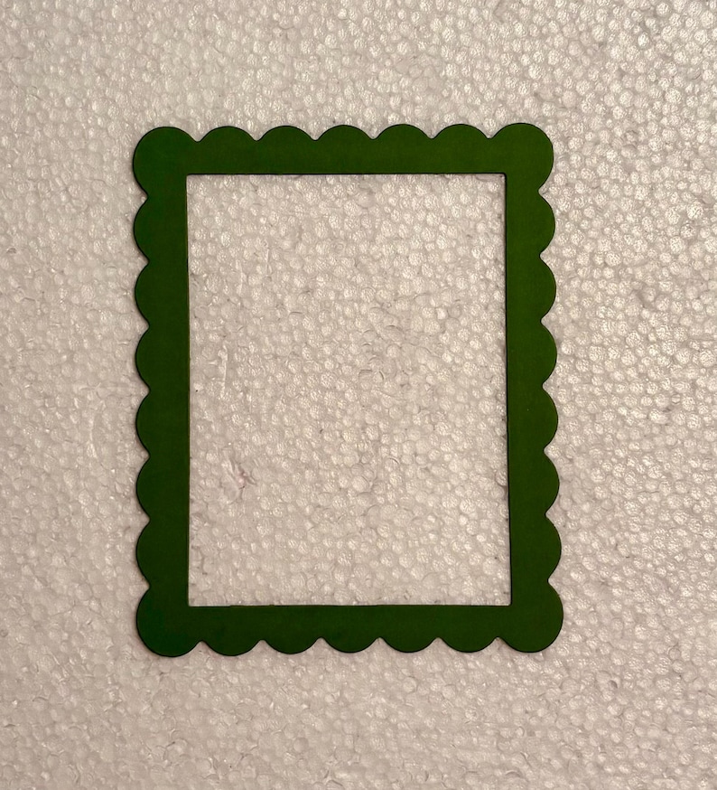 25 Scallop Frame Die Cuts Mixed Lot Grab Bag Great Variety of Colors ...