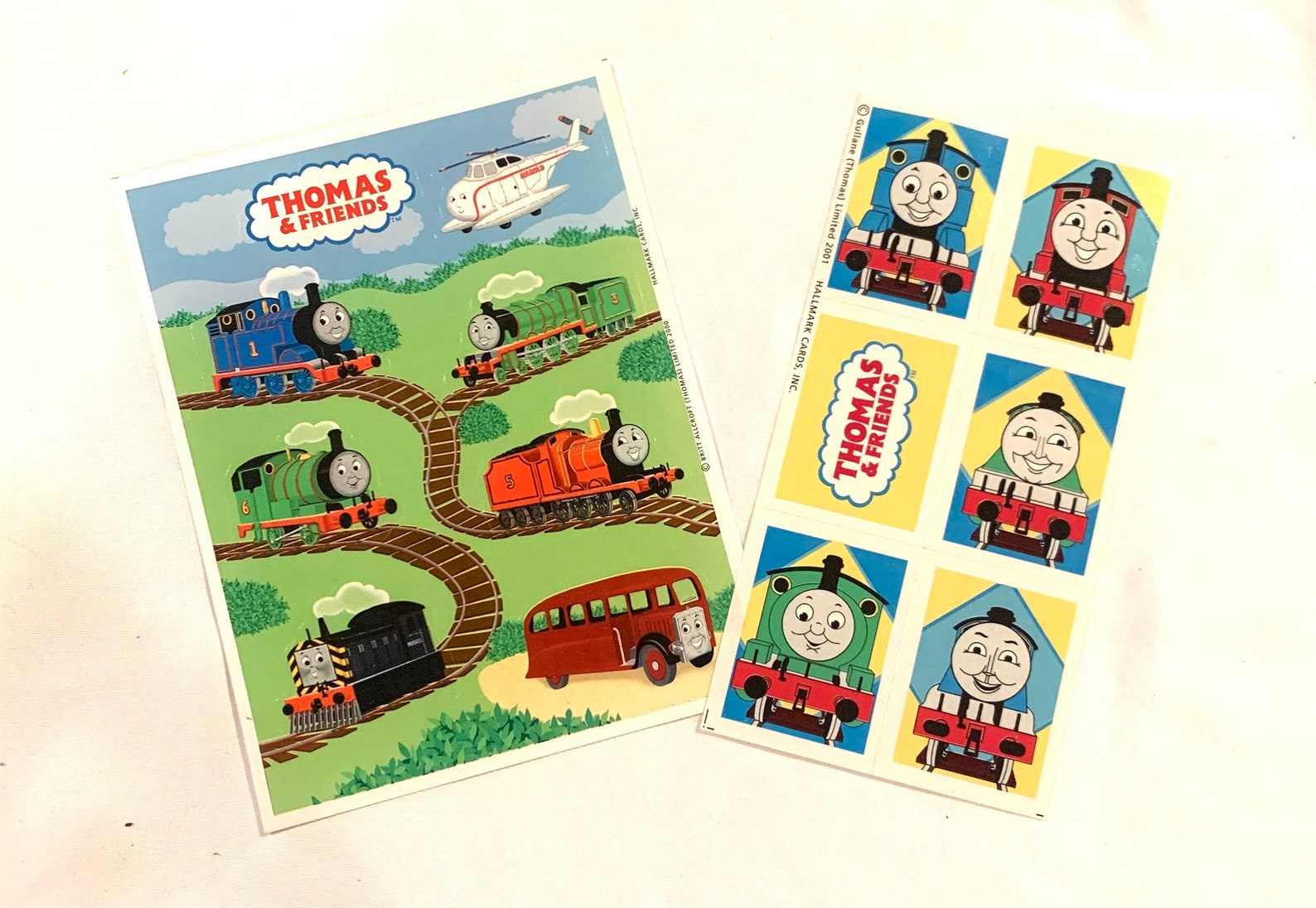 Thomas & Friends Sticker Sheet Hallmark Vintage Rare Thomas the Tank ...