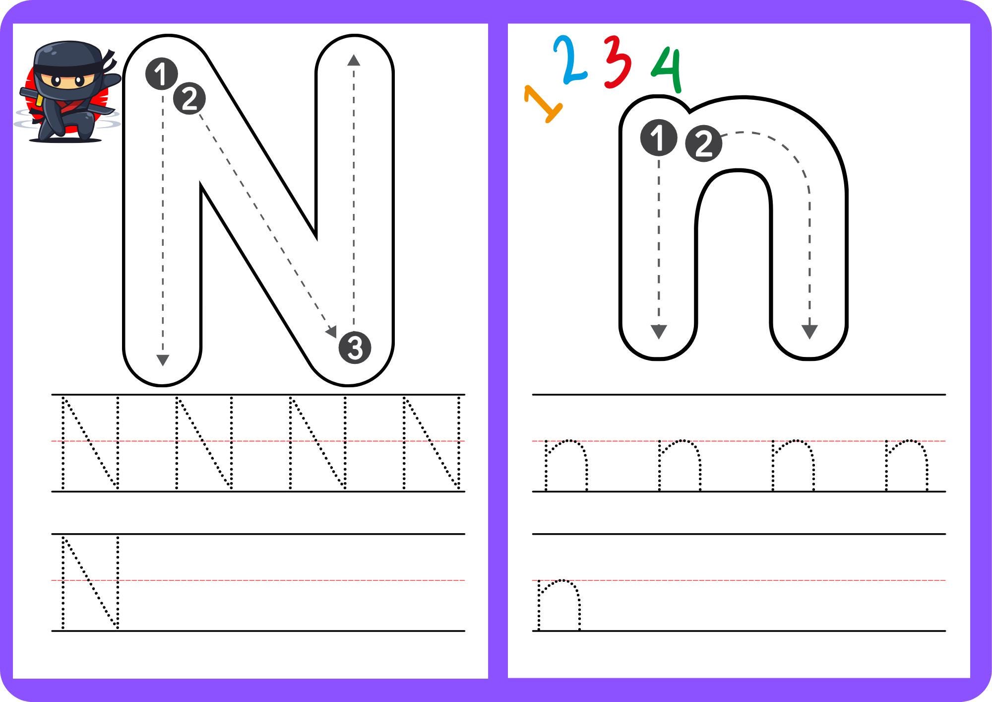 ABC Letters Workbook - Etsy