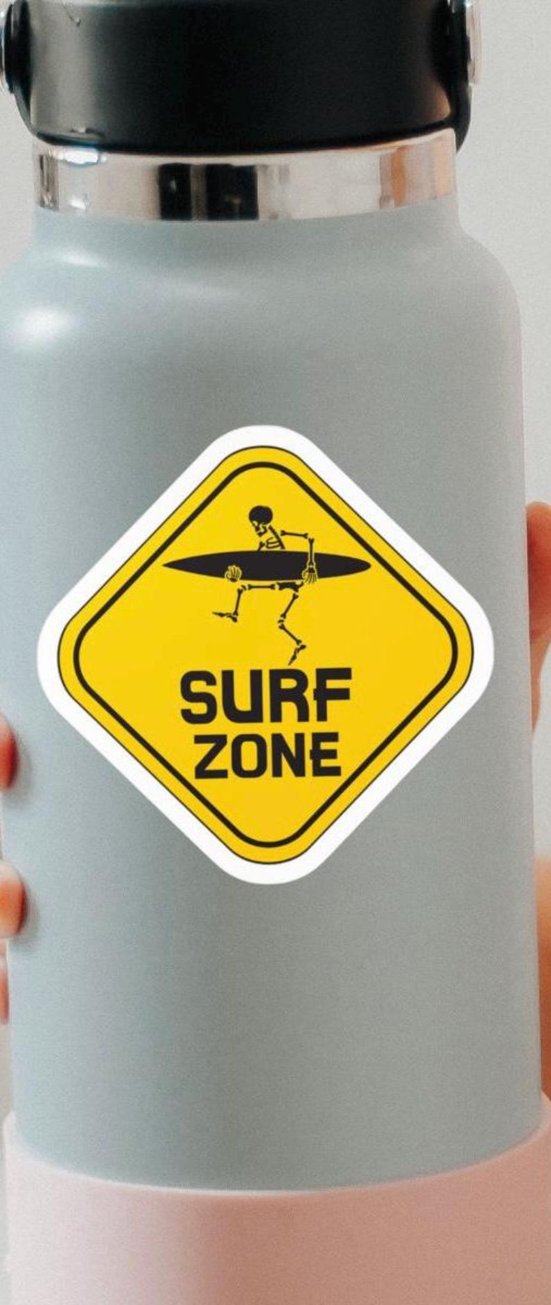 Surf Zone Sticker Surfer Vibe Car Sticker Gift for Surfer Grunge ...
