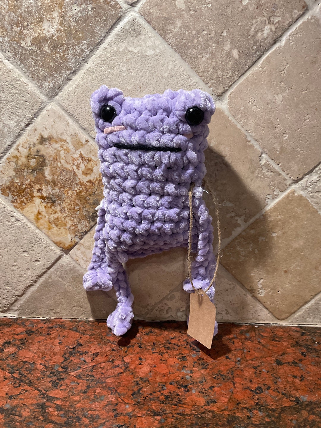 Lilac Crochet Leggy Frog - Etsy