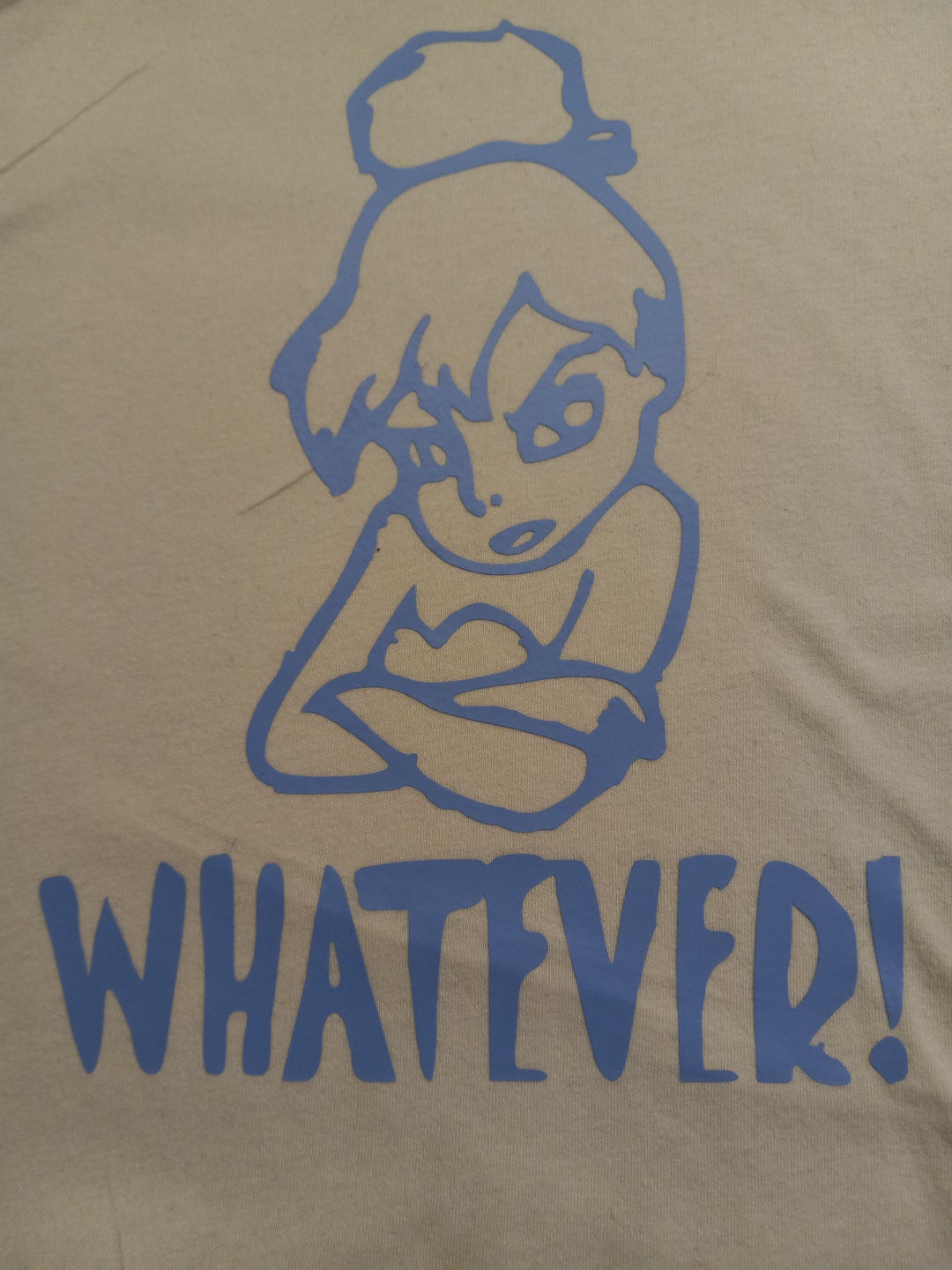 Funny T-shirt Tinkerbell Whatever - Etsy