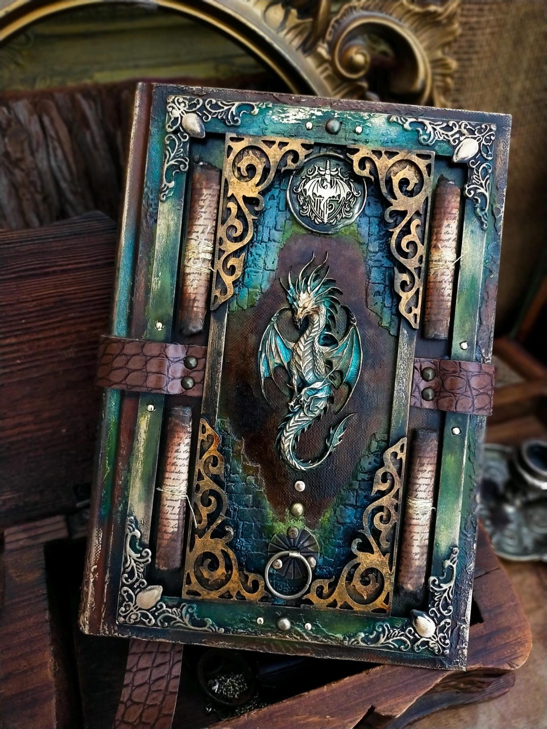 Magic Grimoire | Fantasy Dragonbook | Fantasy Journal | Spellbook ...