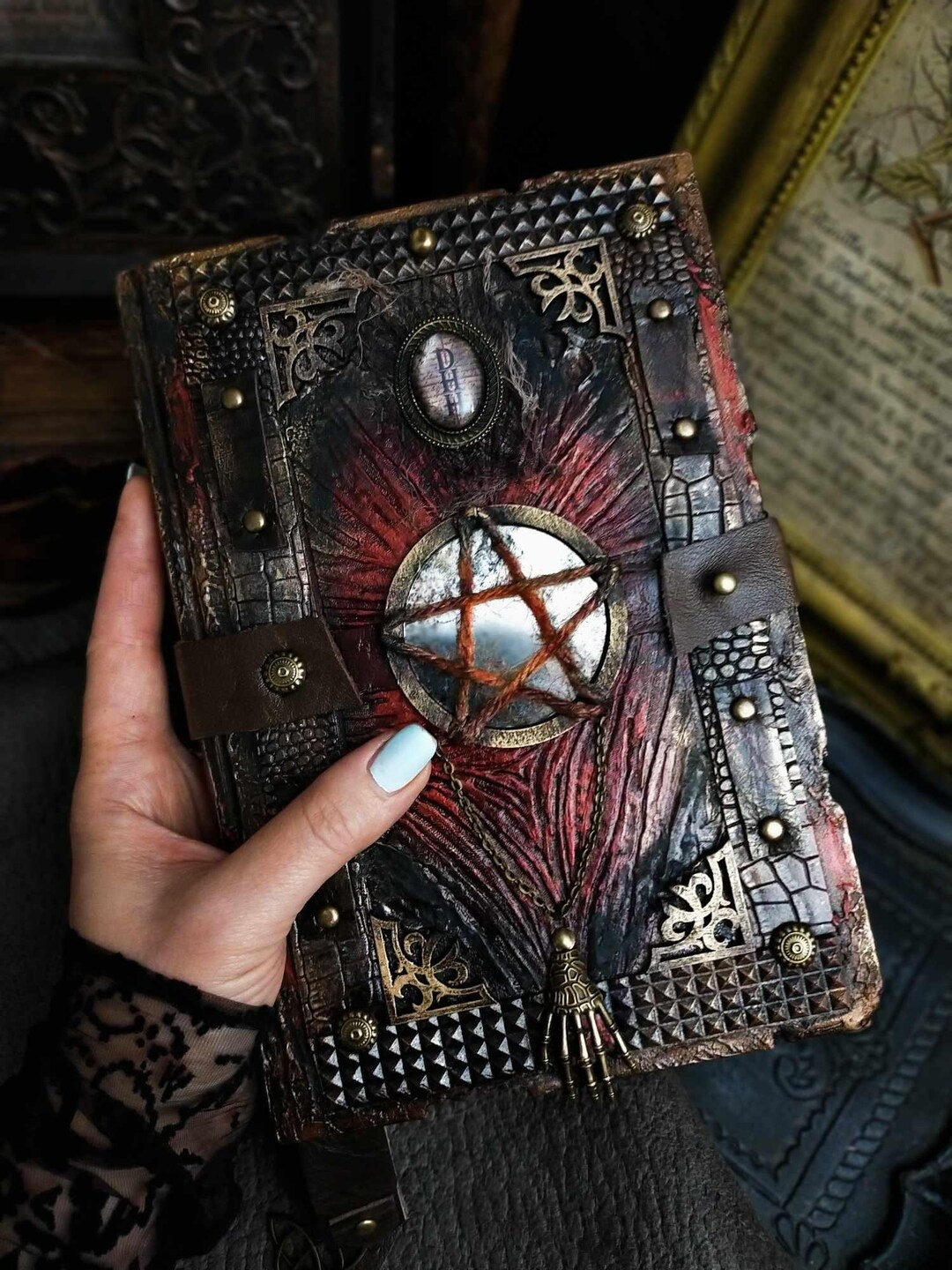 Pentacle Grimoire | Ritual Book | Rare Book | Witch Spellbook | Dark ...