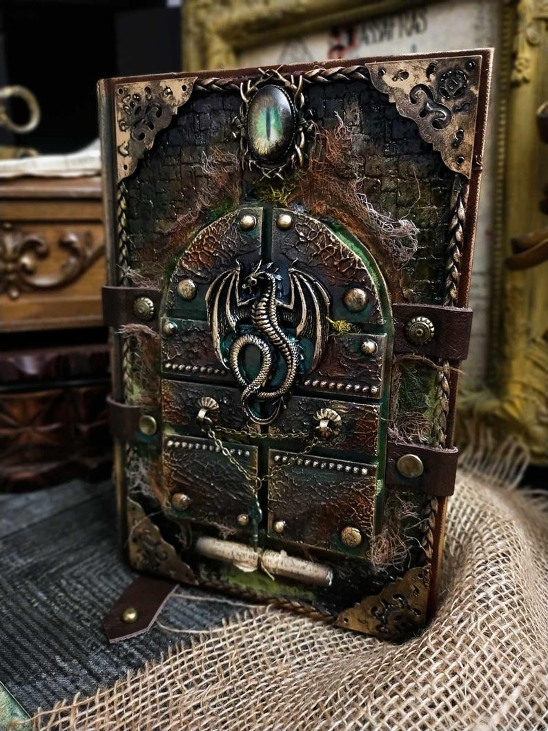Custom Crafted Books - Artist Made Fantasy Journals - Magic Grimoires ...