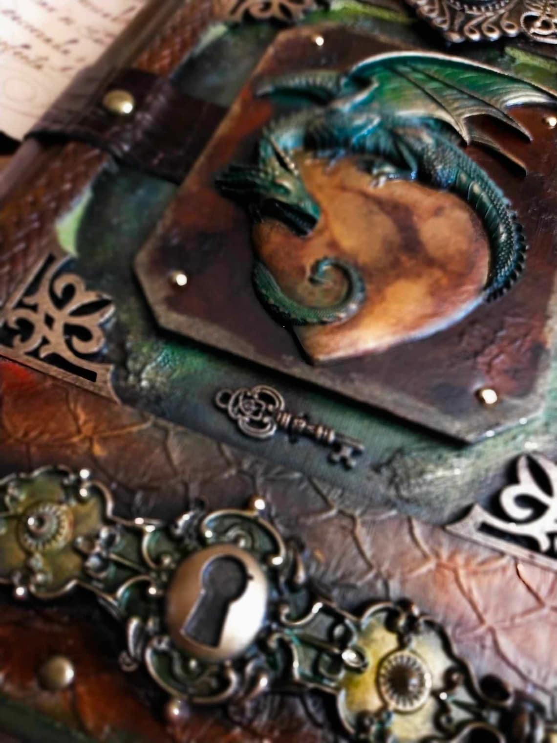 Grimoire Fantasy Dragonbook Fantasy Journal Fantasy Spellbook Custom ...