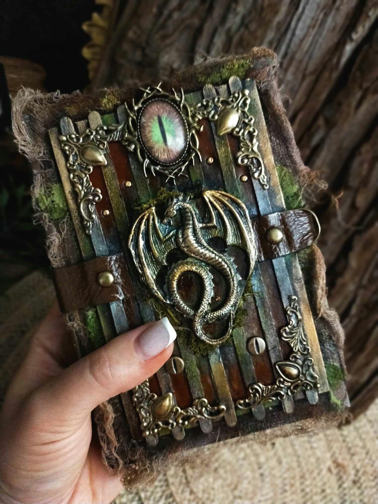 Dragon Grimoire / Dragon Journal / Custom Fantasy Book Medieval Book ...