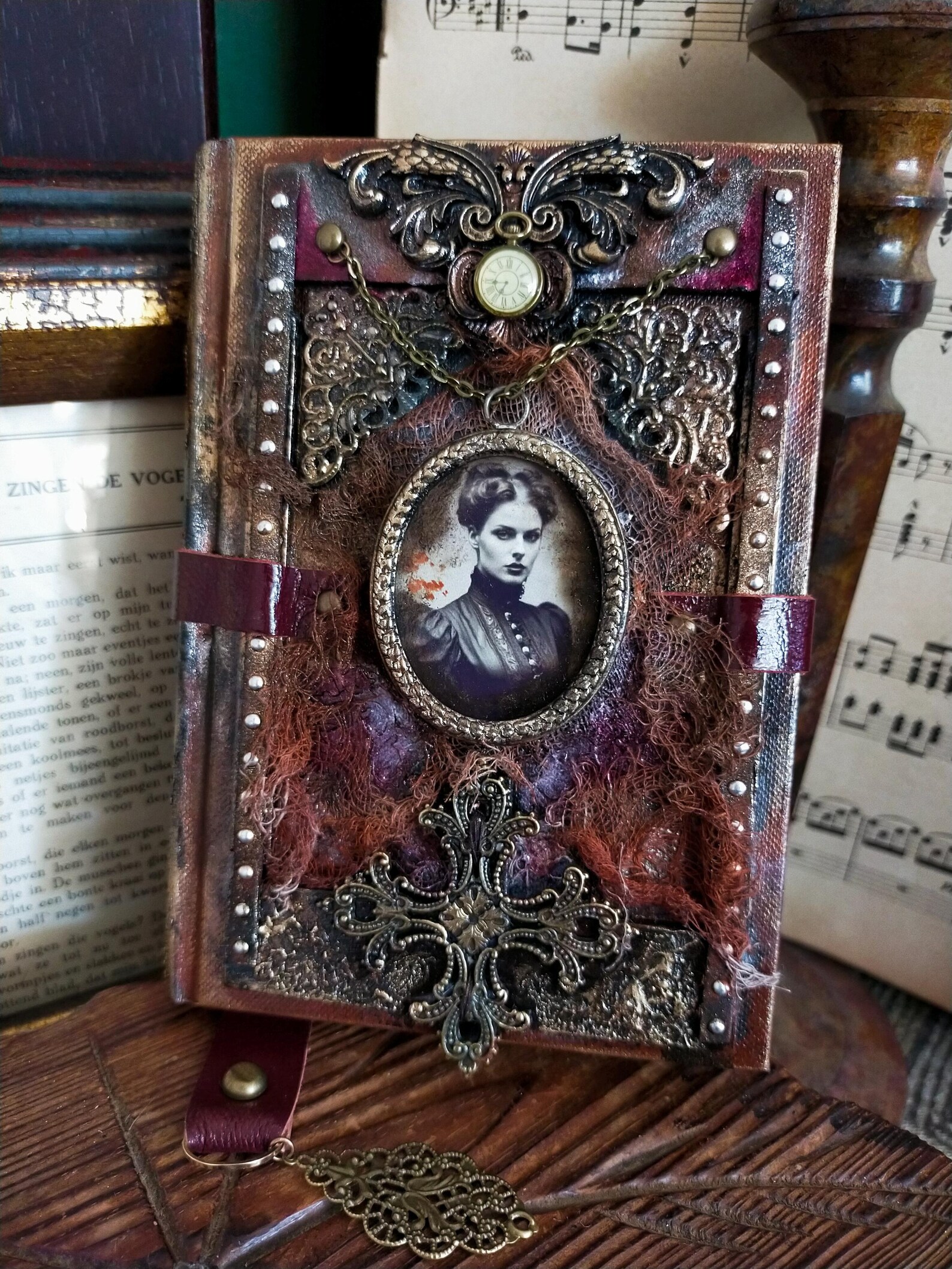Handmade Victorian Gothic Journal Antique Style Notebook With Vintage ...