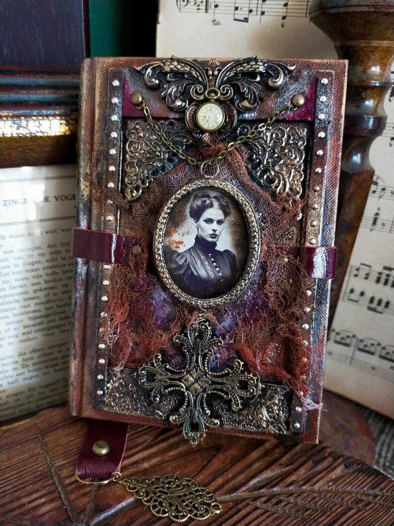 Handmade Victorian Gothic Journal Antique Style Notebook With Vintage ...