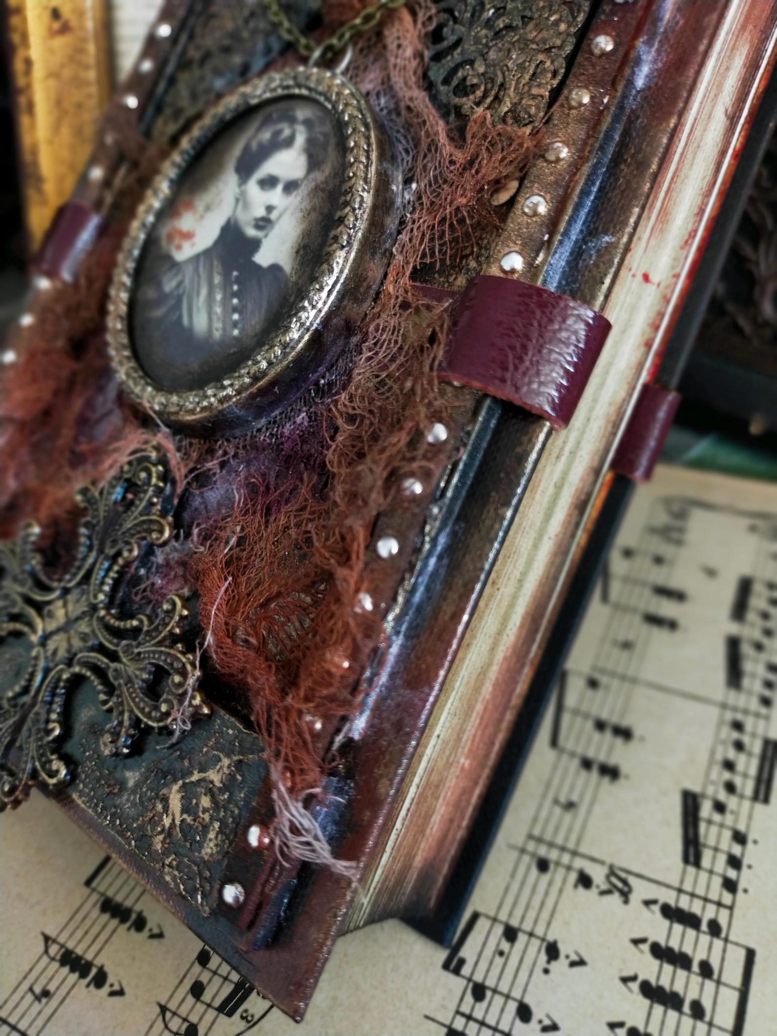 Handmade Victorian Gothic Journal Antique Style Notebook With Vintage ...