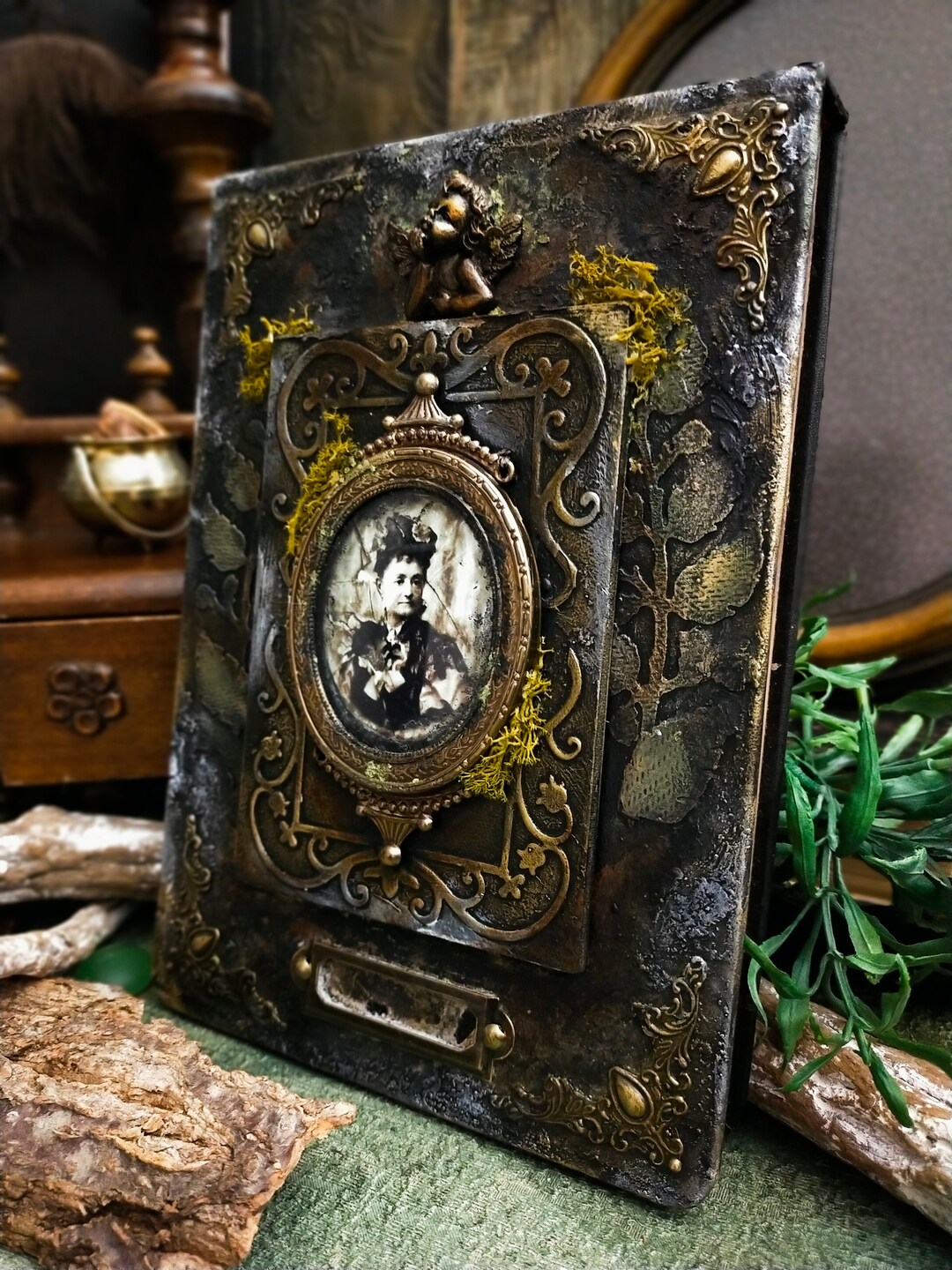 Victorian Inspired Custom Journal – Antique Archive Book – Artist Book ...
