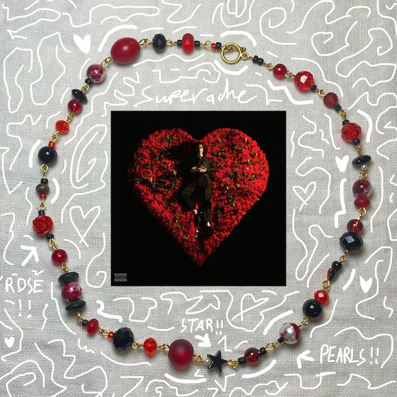 Superache by Conan Gray Inspired Beaded Necklace - Etsy