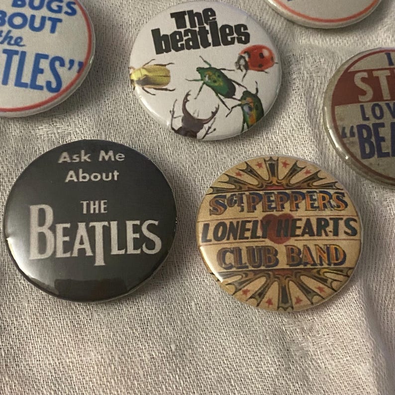 The Beatles Buttons !! - Etsy