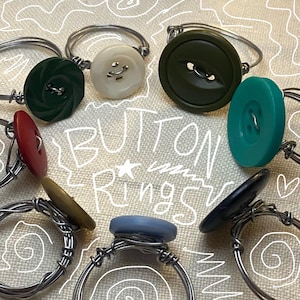 Button Rings !! - Etsy