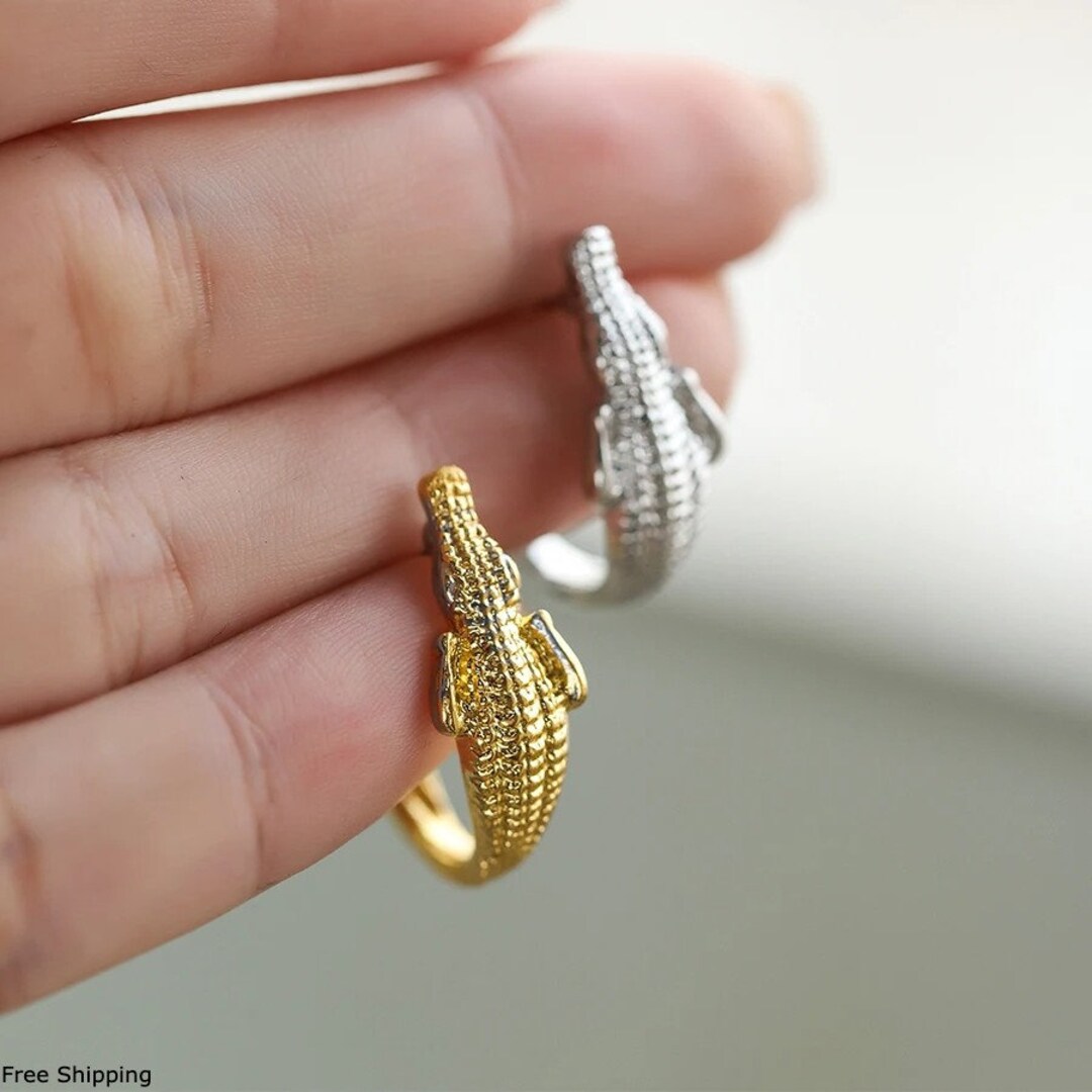 Alligator Crocodile Earrings, Wild Jewelry, Nature Jewelry, Animal ...