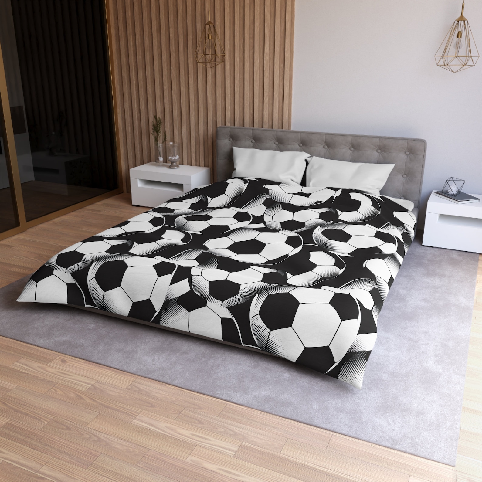 50 Soccer Digital Printable Paper, Football Seamless Background ...