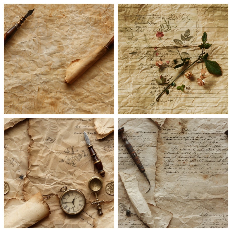 Old Paper Seamless Background, Old Letter Printable Paper, Vintage Map ...