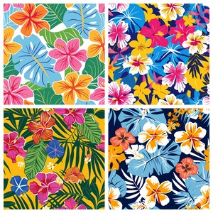 Hawaii Digital Paper Download - Summer Floral Hawaiian Printable ...