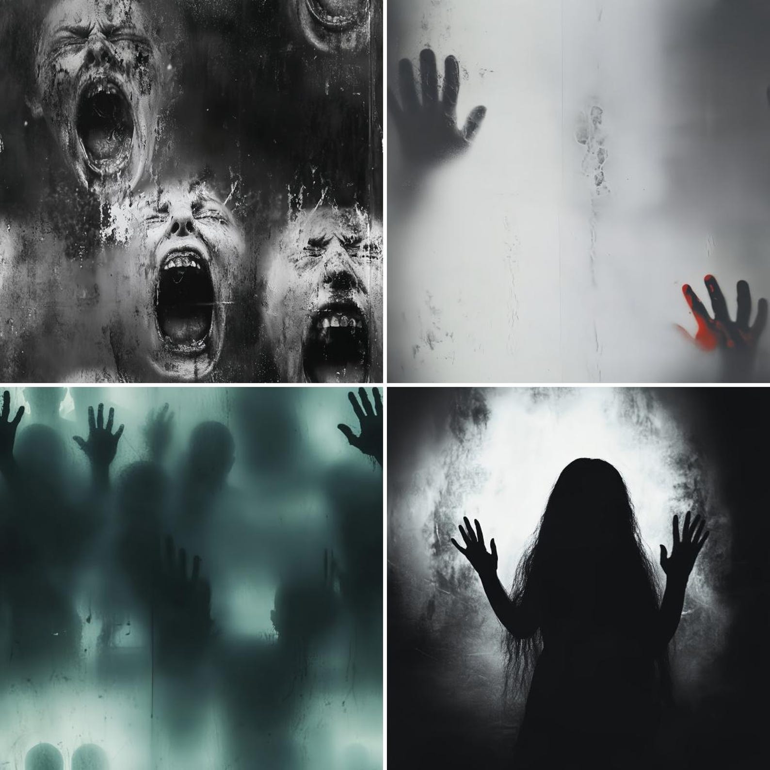 DIY Halloween Decor Printable Papers, Zombie Seamless Background, Ghost ...