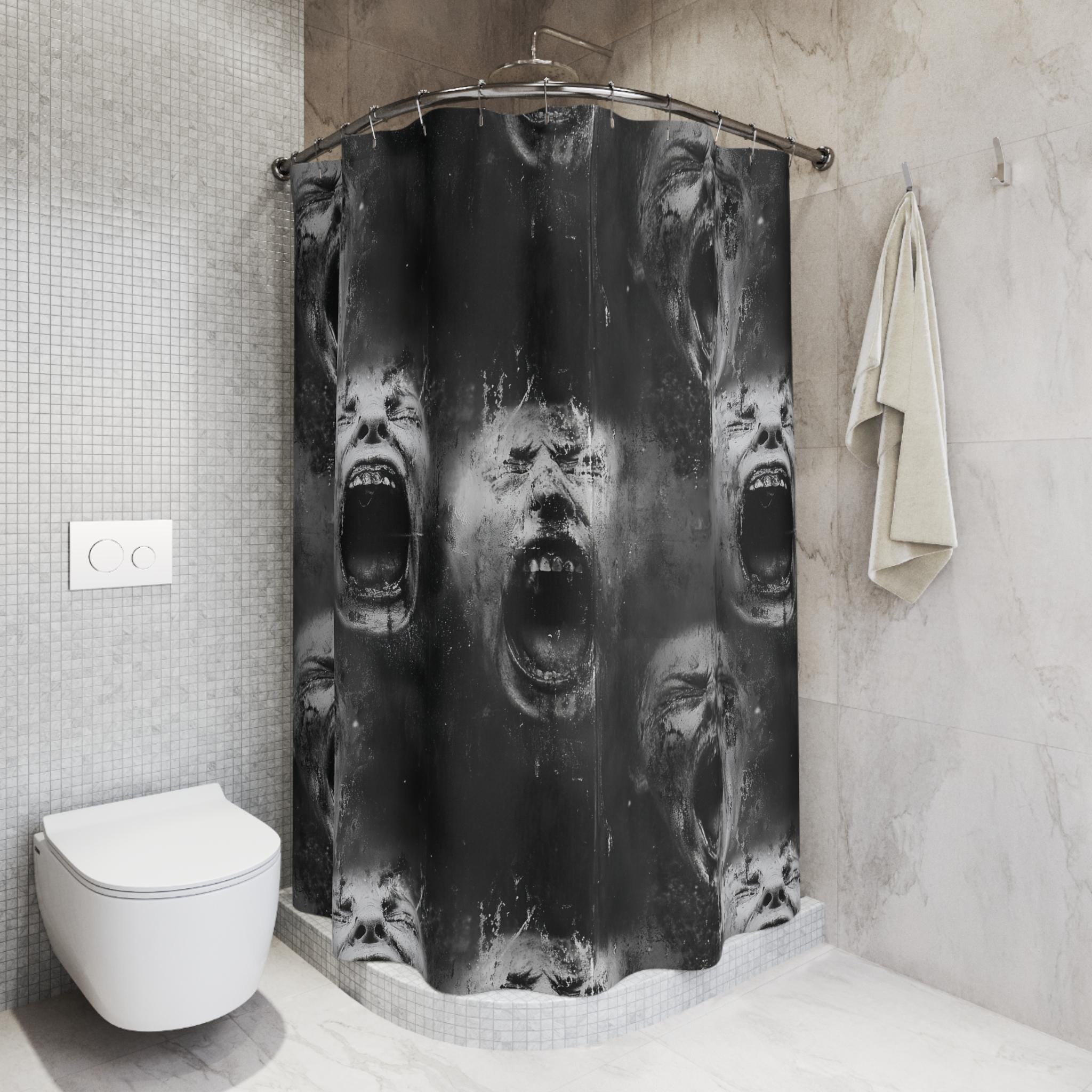 DIY Halloween Decor Printable Papers, Zombie Seamless Background, Ghost ...