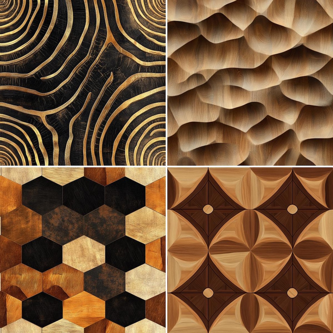 Rustic Seamless Wood, Seamless Wood Design, Wood Grow Rings, Wood ...