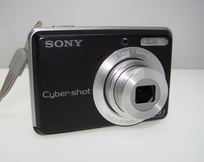 Sony Cybershot DSC-W210 12.1MP Compact Digital Camera Black Excellen ...