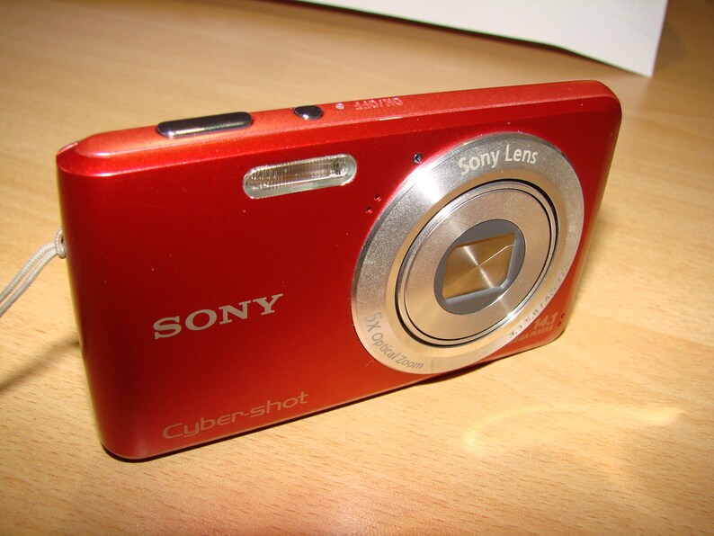 Sony Cyber-shot DSC-W520 14.1MP Compact Digital Camera RED Color With ...
