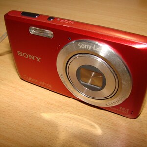 Sony Cyber-shot DSC-W520 14.1MP Compact Digital Camera RED Color With ...